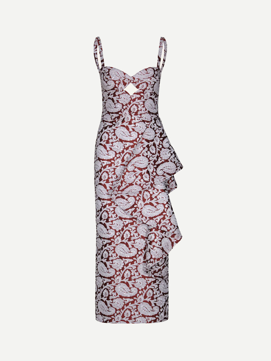 Johanna Ortiz | Flamero Rythem Dress in Russet