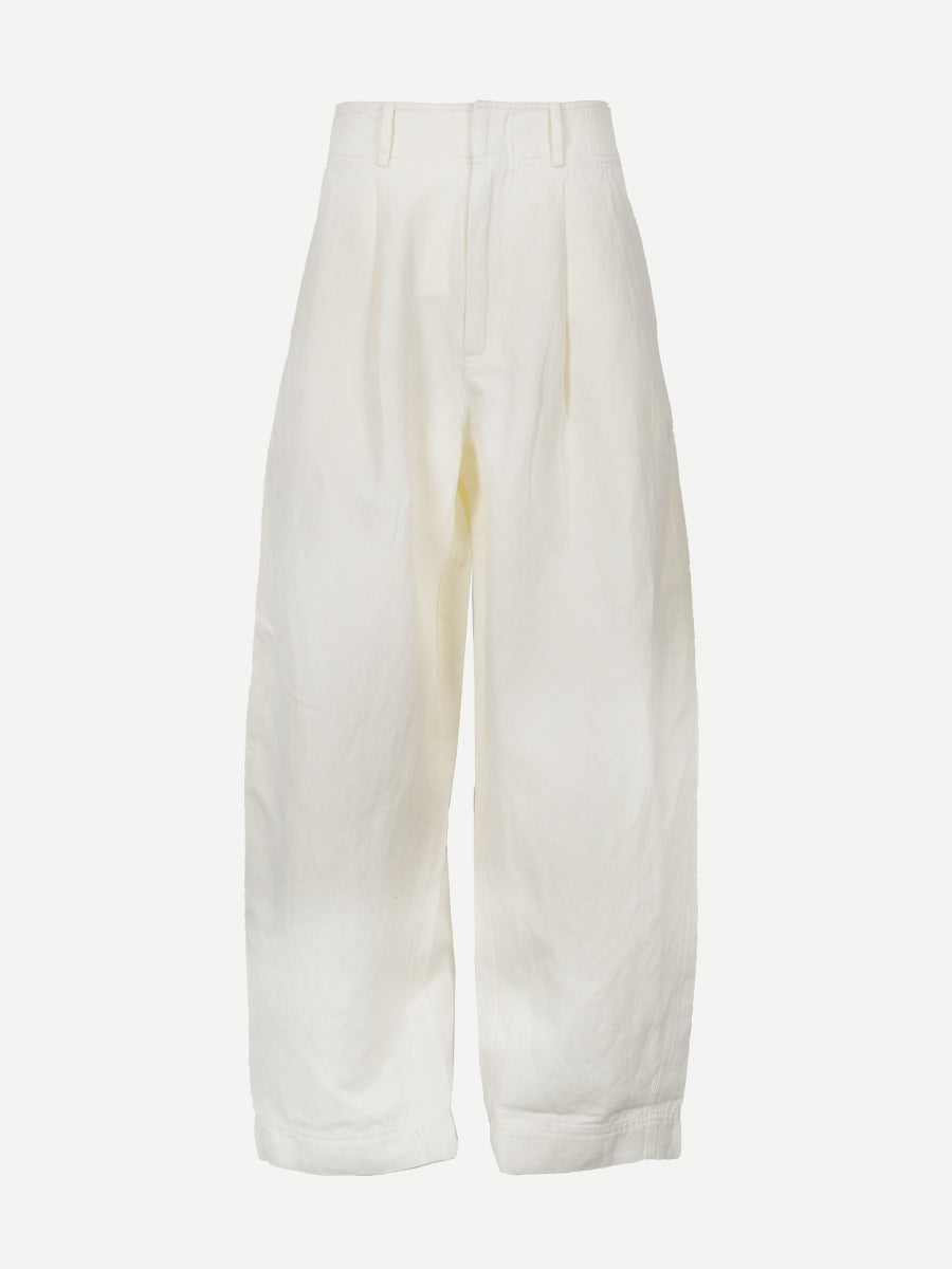 Bari Crop Trouser in Cream