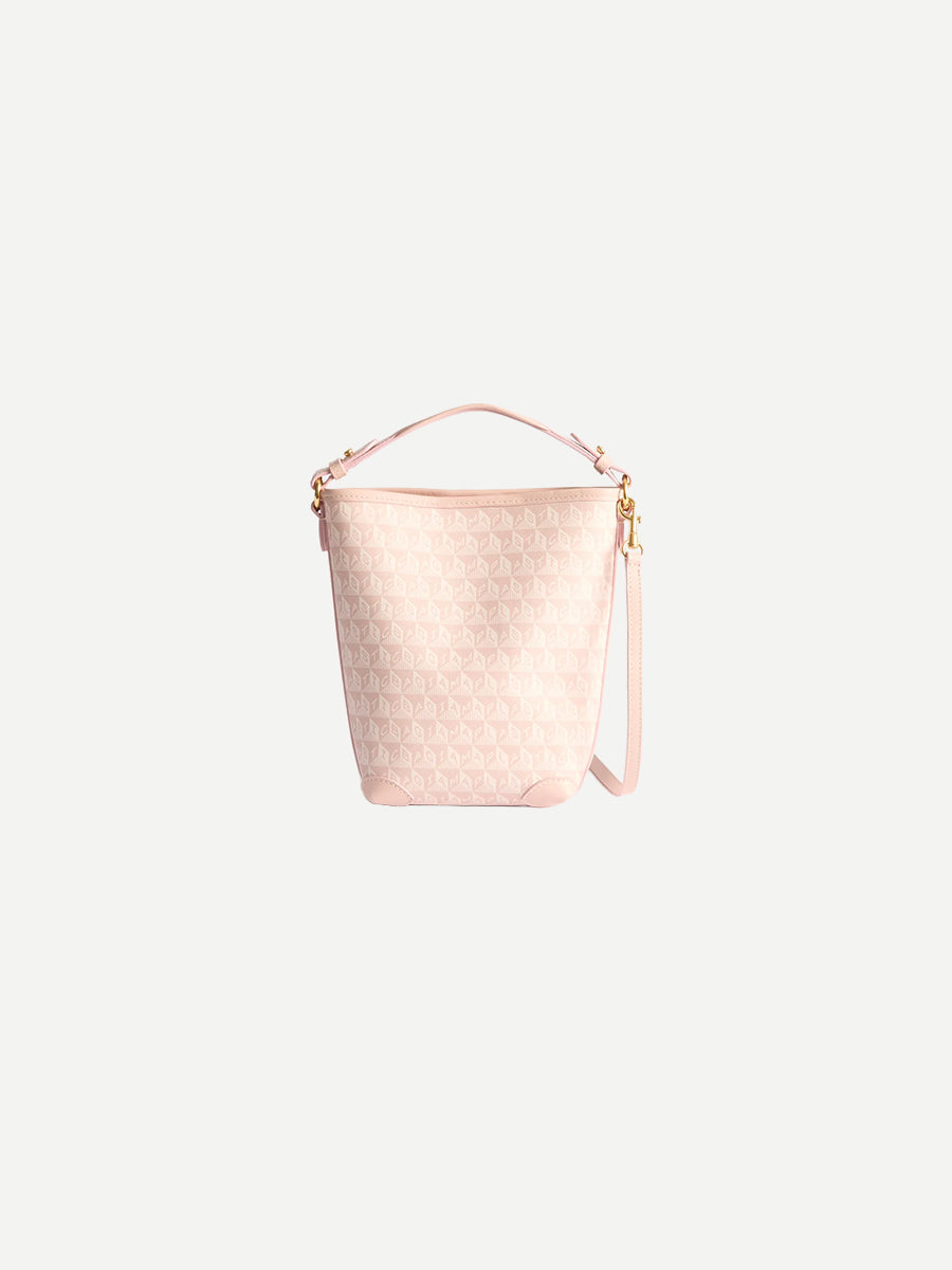 I am a Plastic Bag Mini Bucket in Shell Pink