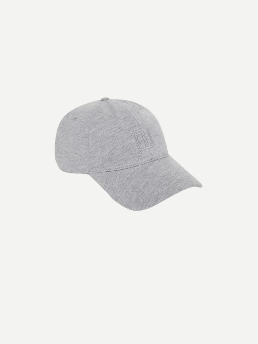 Jeremy Baseball Cap Framed Monogram in Heather Grey