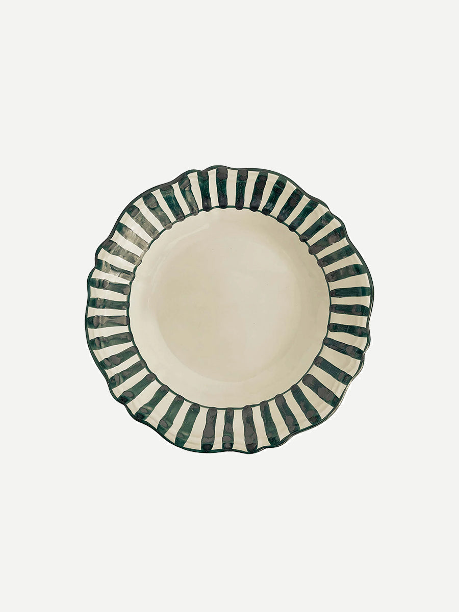 Lido Ceramic Pasta Bowl in Sea Green