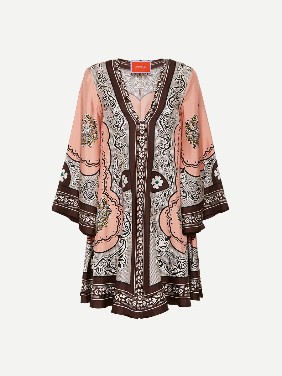 Mini Magnifico Dress in Mirage Placee Pink