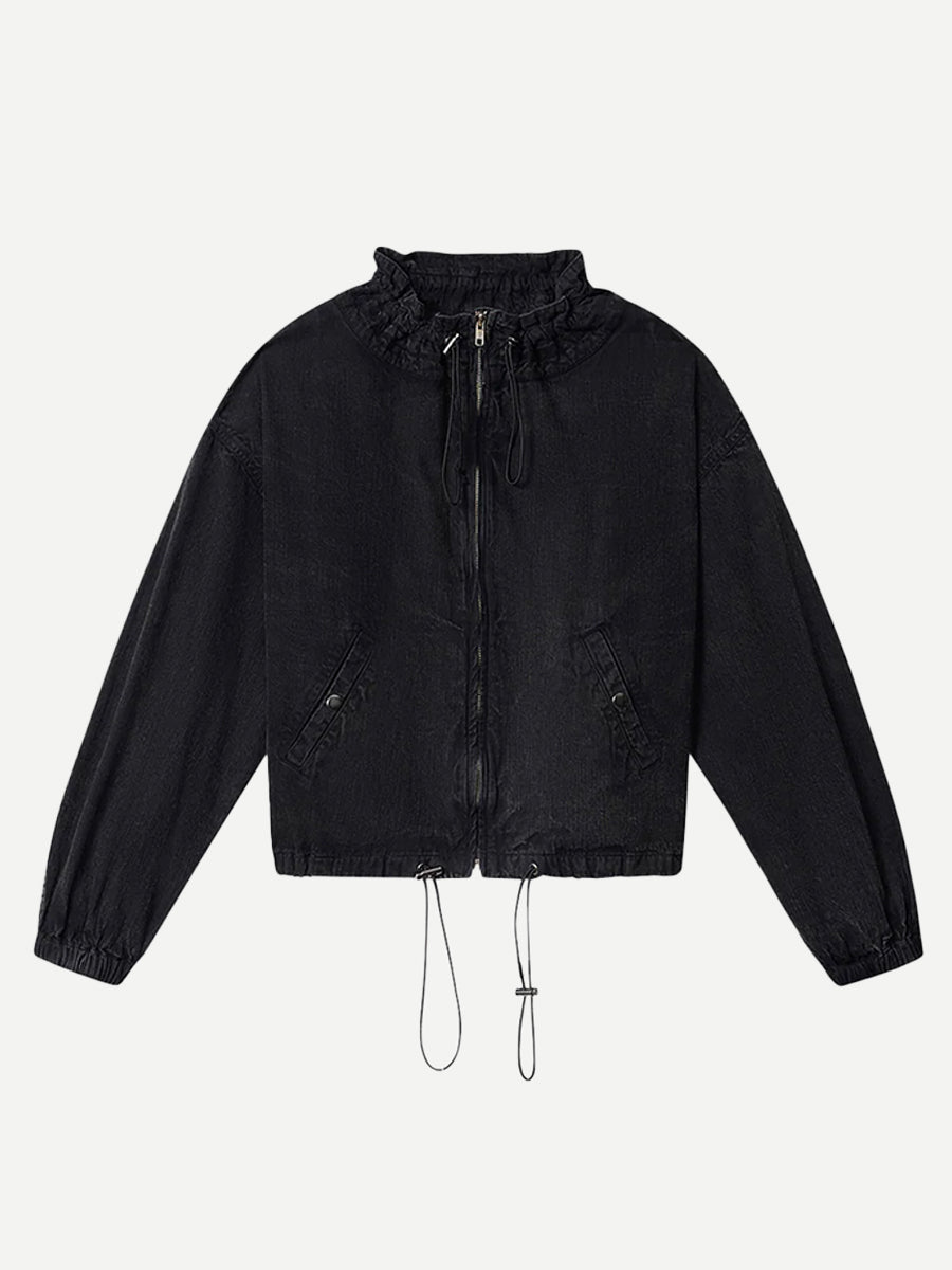 Plume Jacket in Faded Black