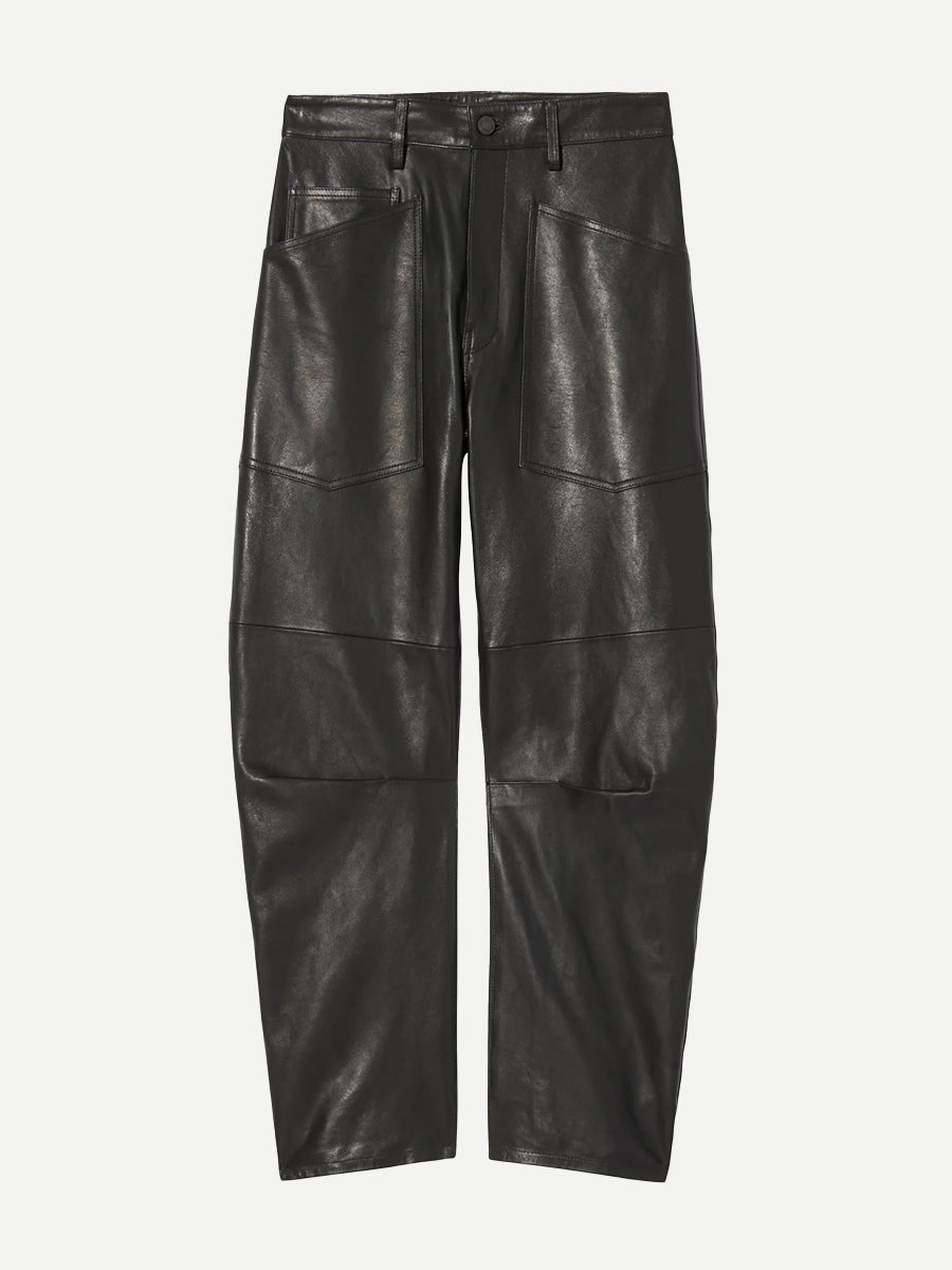 Shon Leather Pant in Black