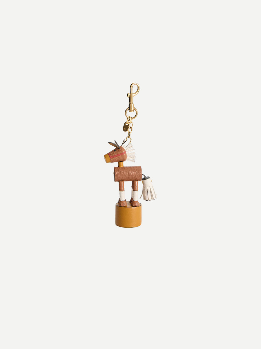 Year Of The Horse Charm in Pecan